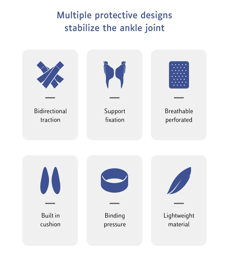 Aolikes Ankle Support Adjustable Elastic Brace Compression Bandage Ankle Swelling Foot ...