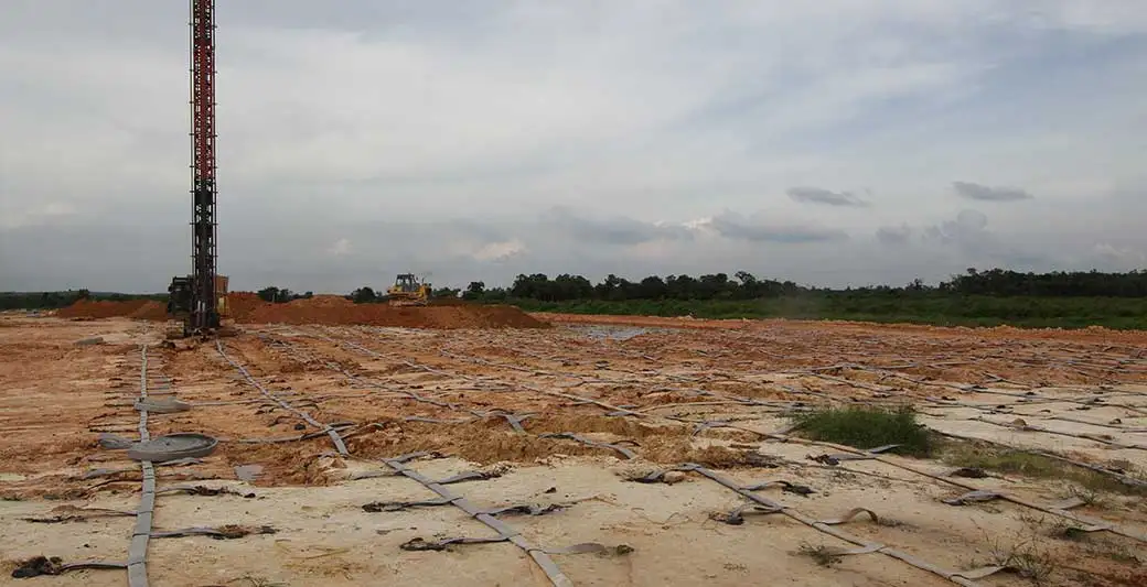 Pvd/prefabricated Vertical Drainage/wick Drains Drainage Belt For Soil ...