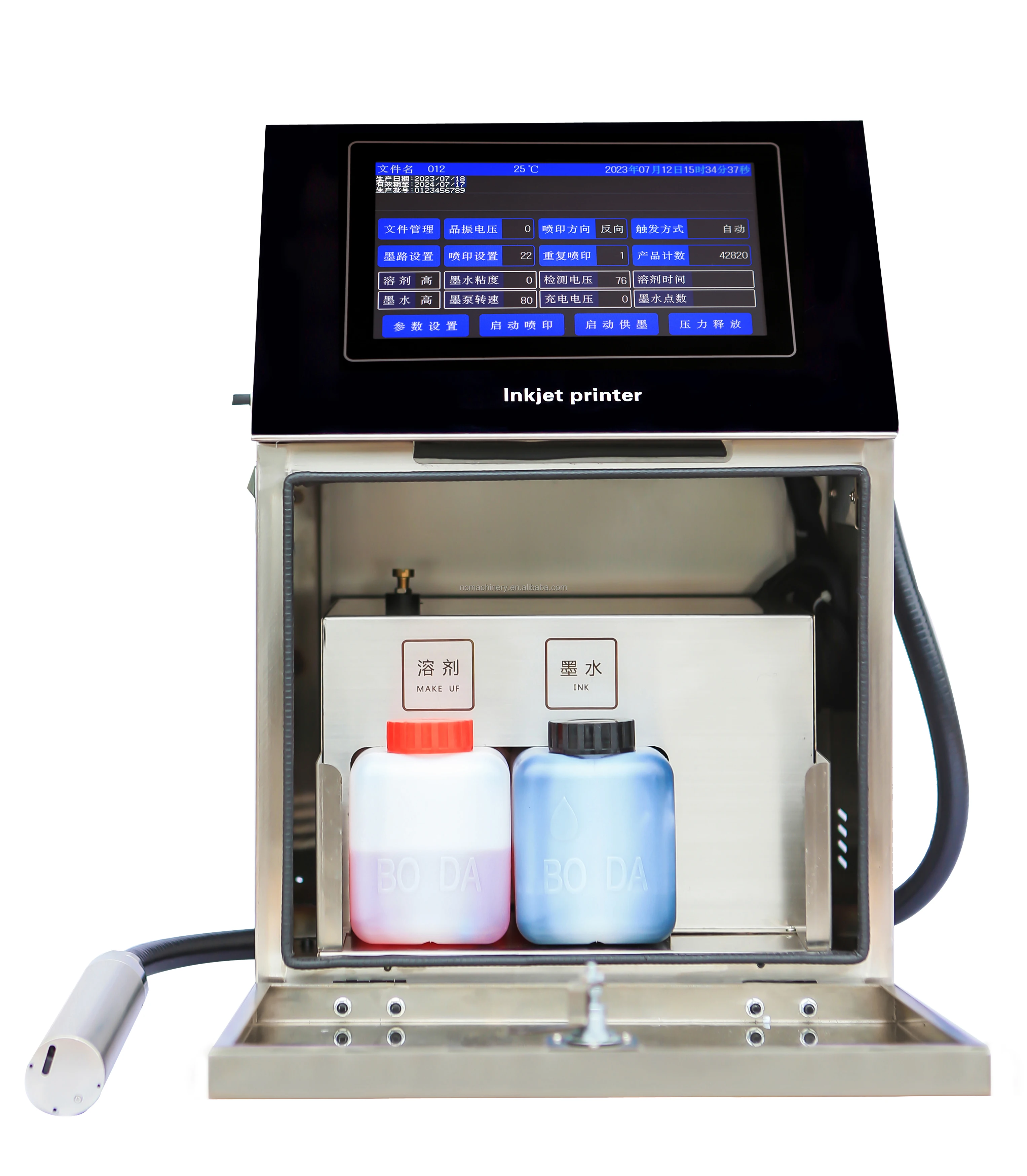 DATE CODE PRINTER for BOTTLES CANS JARS INKJET PRINTER| Alibaba.com