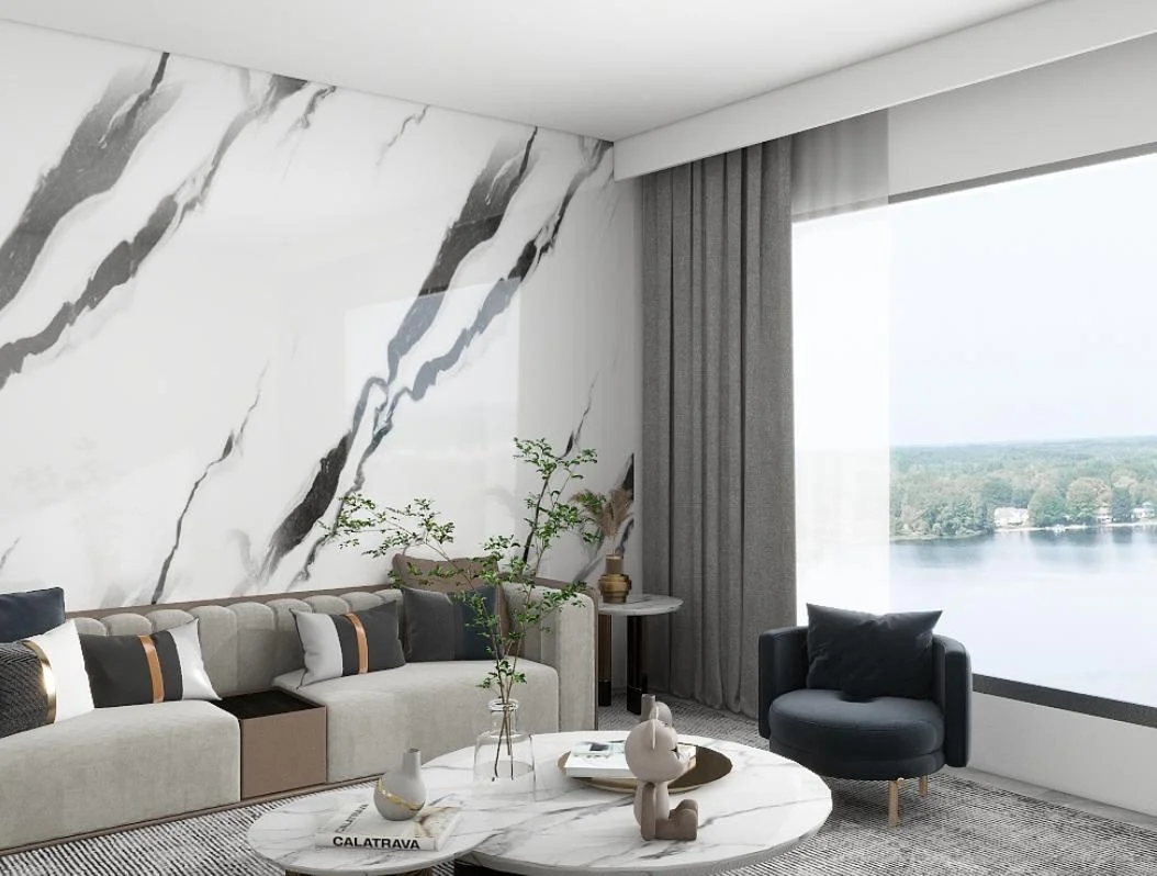 Bamboo Charcoal Panel Marble Bamboo Charcoal Wood Veneer Marble Wall ...