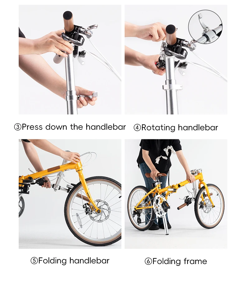 ROCKBROS 20 Inch Folding Bike - Lightweight & Durable