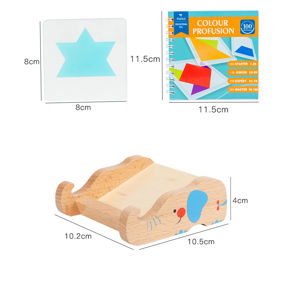 Preschool Children Tangram Board Game Figure Cascading Shadow ...