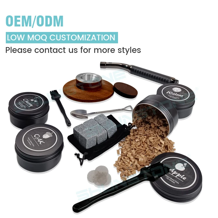 New Arrival Luxury Wooden Cocktail Smoker Kit Creative Custom Cocktail ...