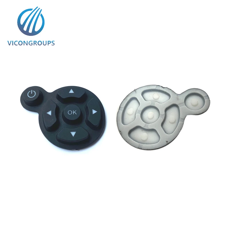 Transparent Round Silicone Rubber Push Button for Toy Applications ...
