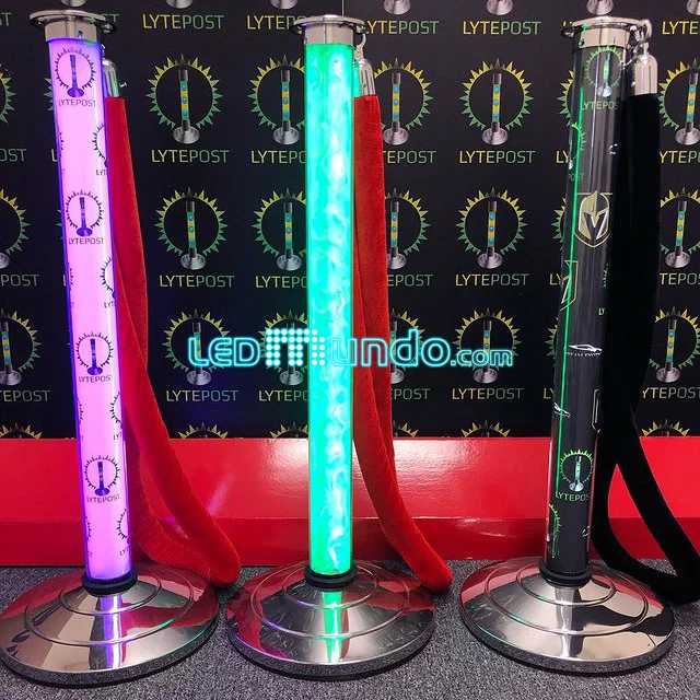 Transparent Led Stanchion Colorful Rgbw Led Light Stanchions Crowd ...