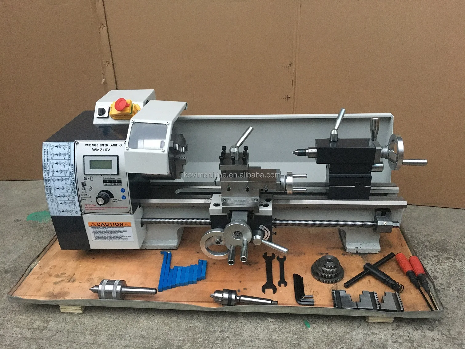 Small Lathe with Live Tooling Bench Lathe Machine Mini Metal Milling ...