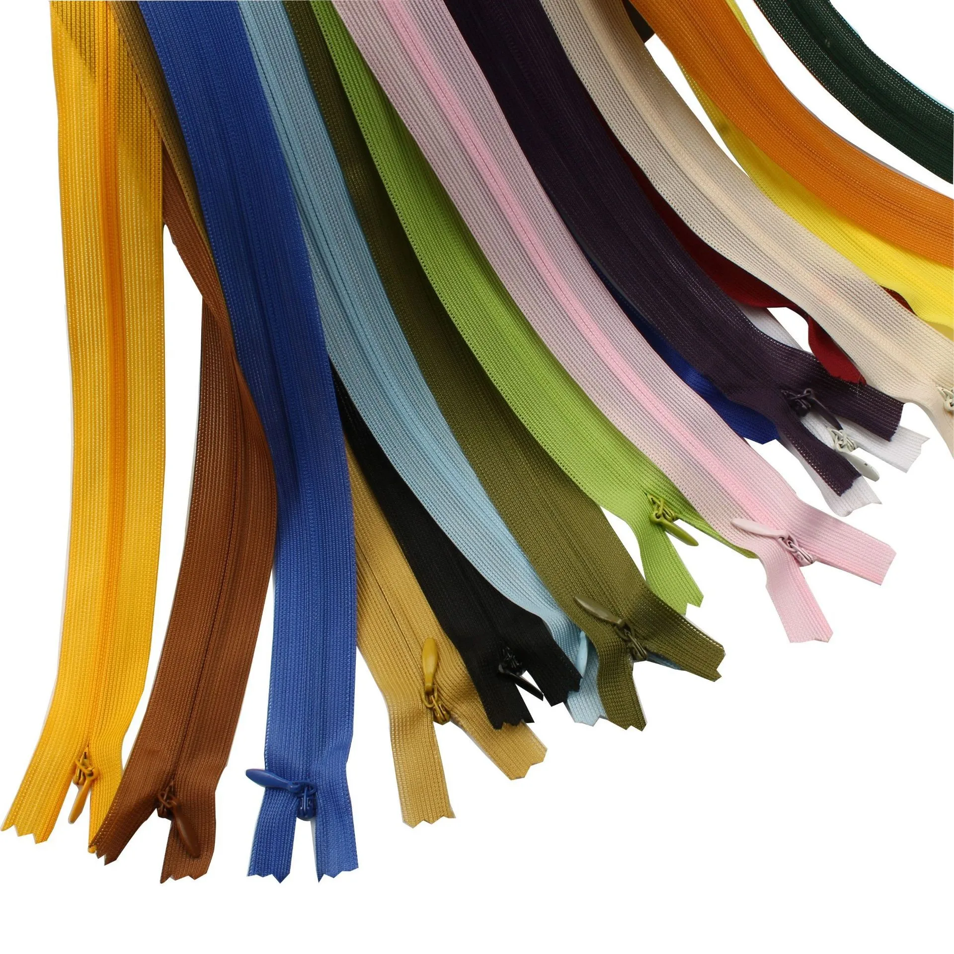 Wholesale Custom #3 Nylon Lace Invisible Zipper with Tear Drop Puller C ...