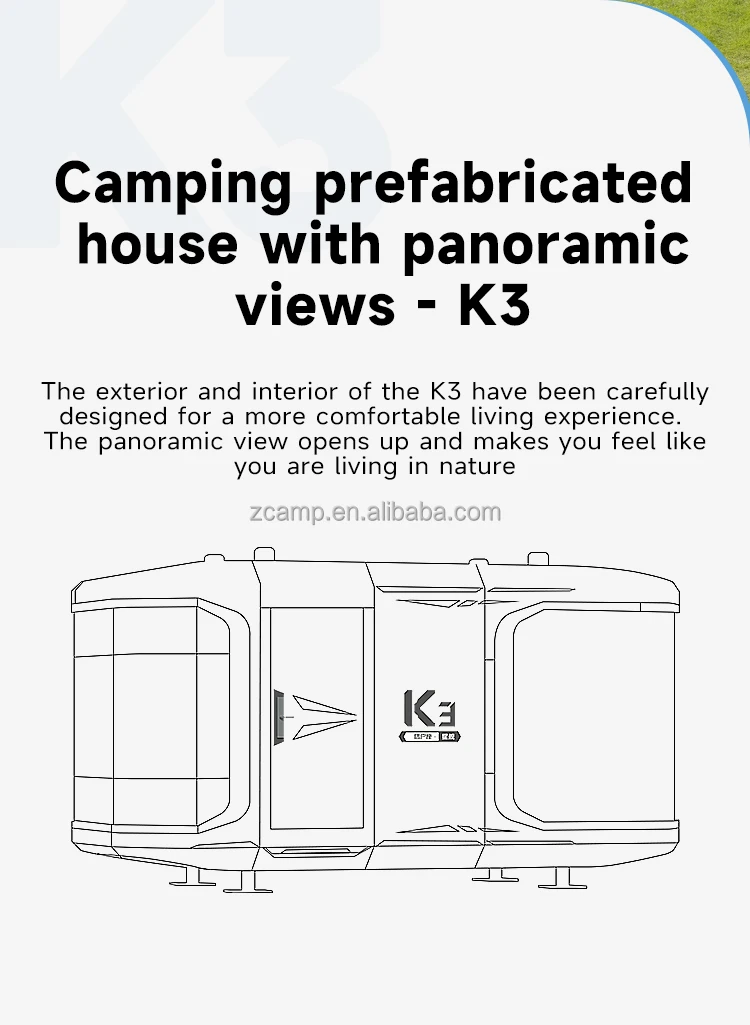 Zcamp New K3 Luxury Mobile Tiny House - Eco Friendly