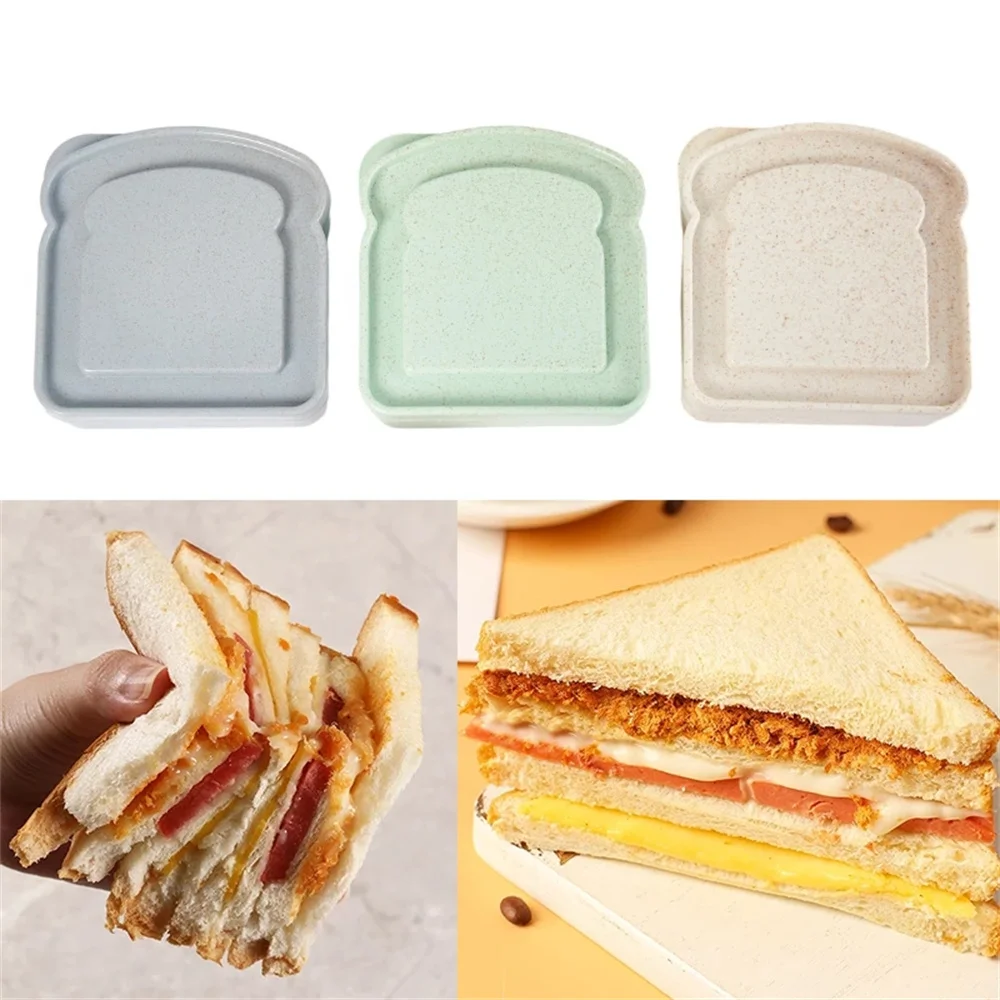 Sy Food Storage Sandwich Containers Holder Fiber Microwaveable Lunch ...