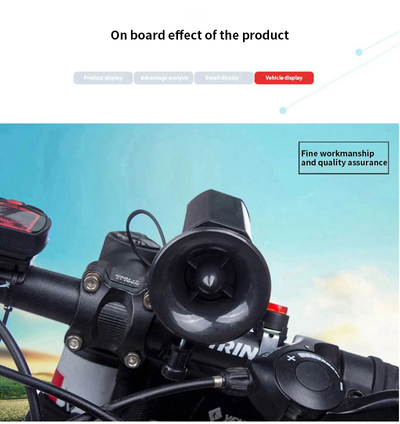 Ultra-loud Bike Horn 6 Sound Electric Bike Alarm Speaker Loud Cycling ...