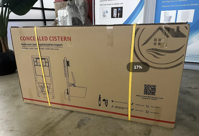 T281 Yyu Wall Toilet Concealed Water Tank Cistern Sets P-trap Back To ...