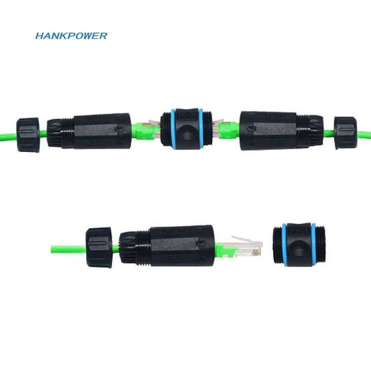 IP68 Female CAT6 Connector - Waterproof RJ45 Coupling