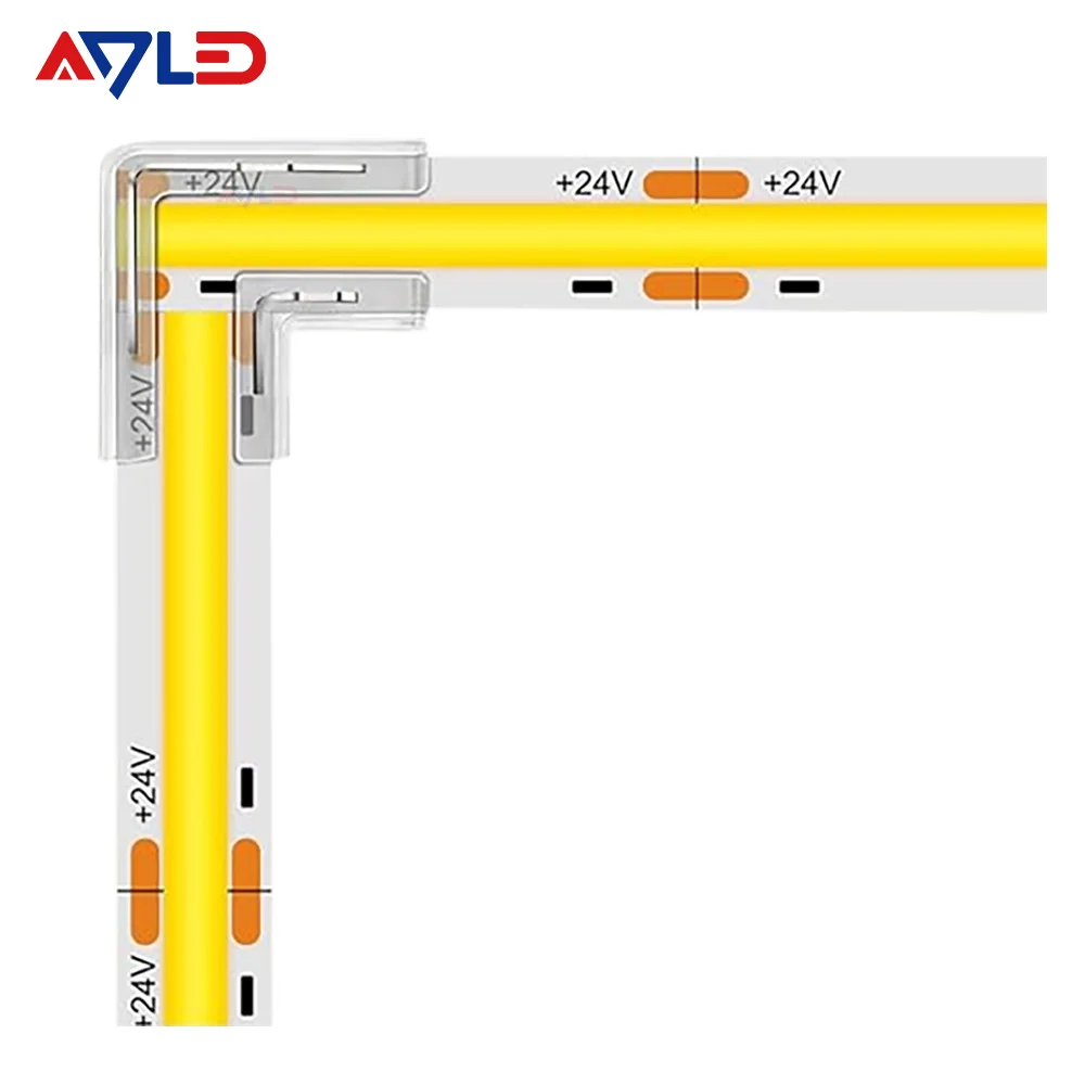 Cob Led Strip Corner Connectors 5mm 8mm 10mm 12mm 2 3 4 Pin Cob Led ...