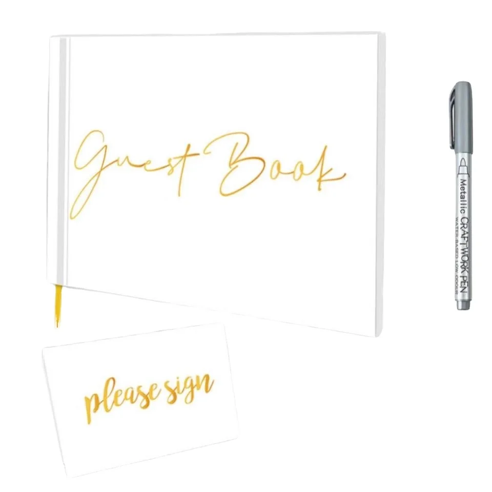 custom Wedding planner Guest book Sticker set luxury Gold stamping ...