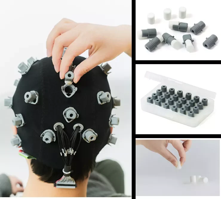 Greentek Semi-dry Eeg Electrodes Gelfree S3 Eeg Cap For Erp/ep Neuro ...