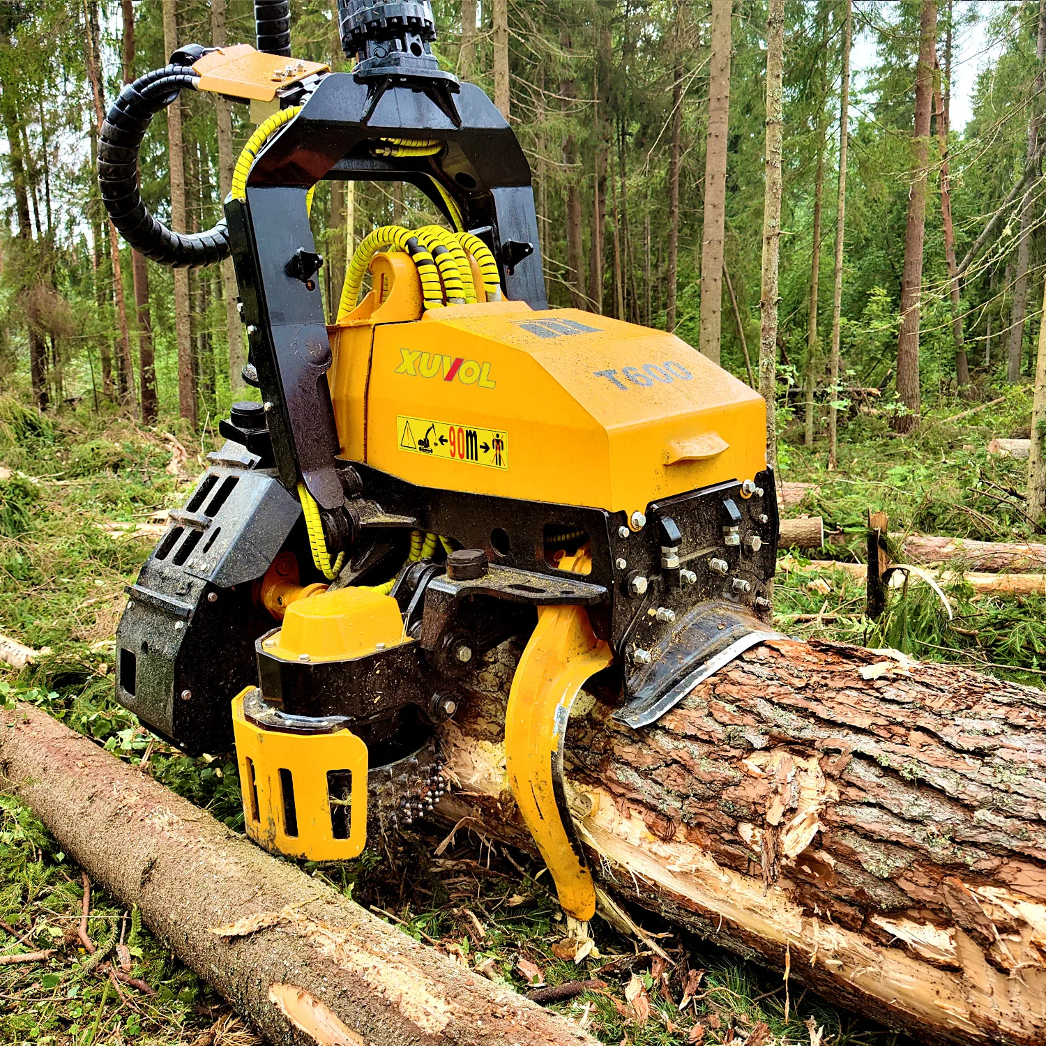 500E XUVOL Harvester Head - Gasoline Logging Machinery for Efficient ...
