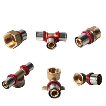 Ifan Pex Al Pex Pipe Fittings Plumbing Brass Gas Press Fittings Tee Coupling Elbow Pex Press ...