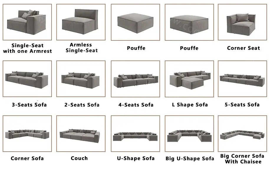 Modular Sofa Set - Stylish & Functional Living Room Furniture