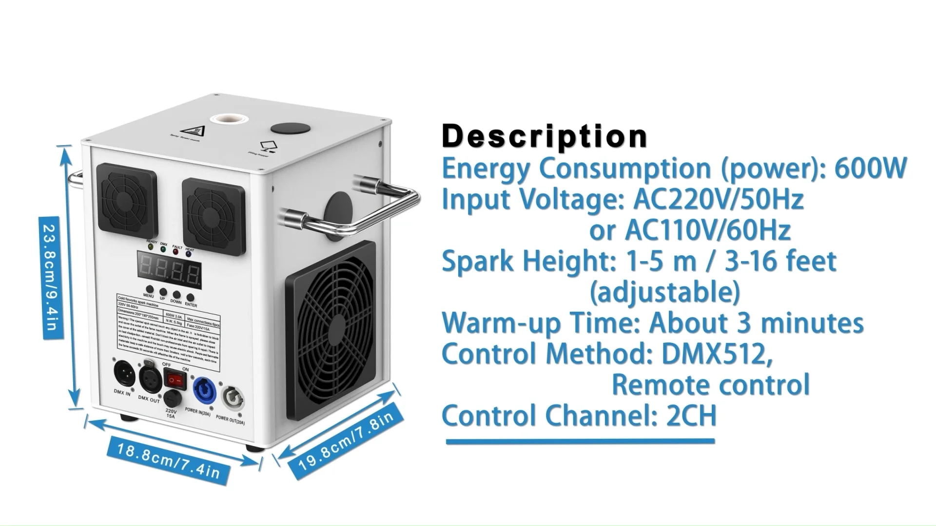 Cold Spark Machine Stage Equipment Special Effect Machine With Wireless ...
