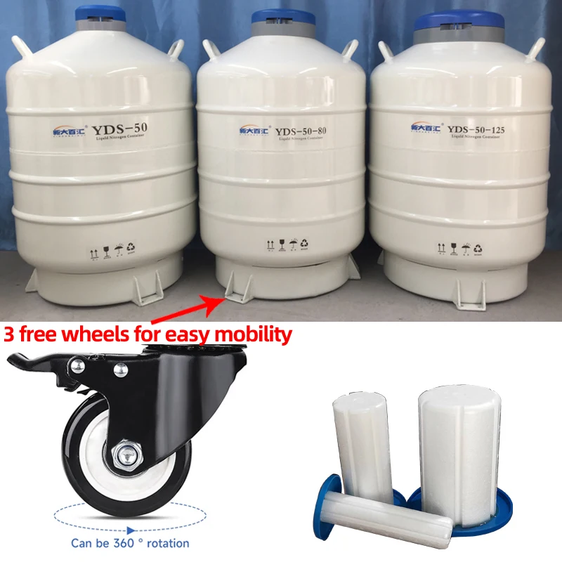 Biology Laboratory 50L Dewar Flask Cryogenic Tank Liquid Nitrogen ...