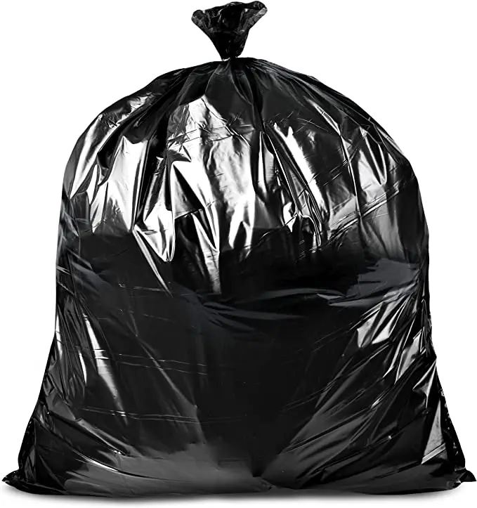 55 95 100 Gallon Large Black Trash Bags - Heavy Duty 3 Mil