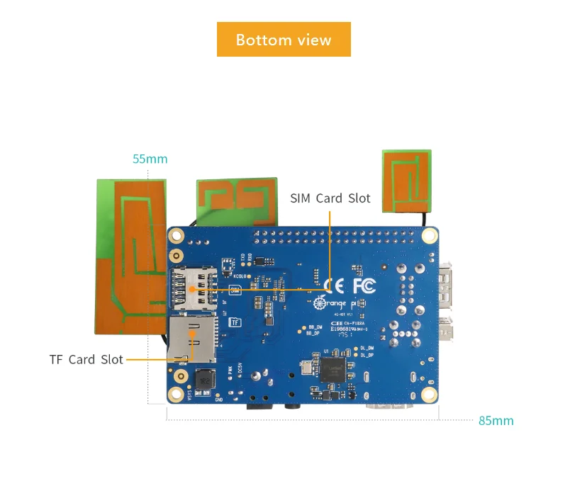 Orange Pi 4g-iot Quad Core Arm Cortex-a53 Main Frequency Up To 1.25ghz ...