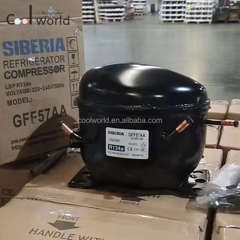 SIBERIA GSF45AT 1/6HP Refrigerator Compressor R134a for Commercial ...
