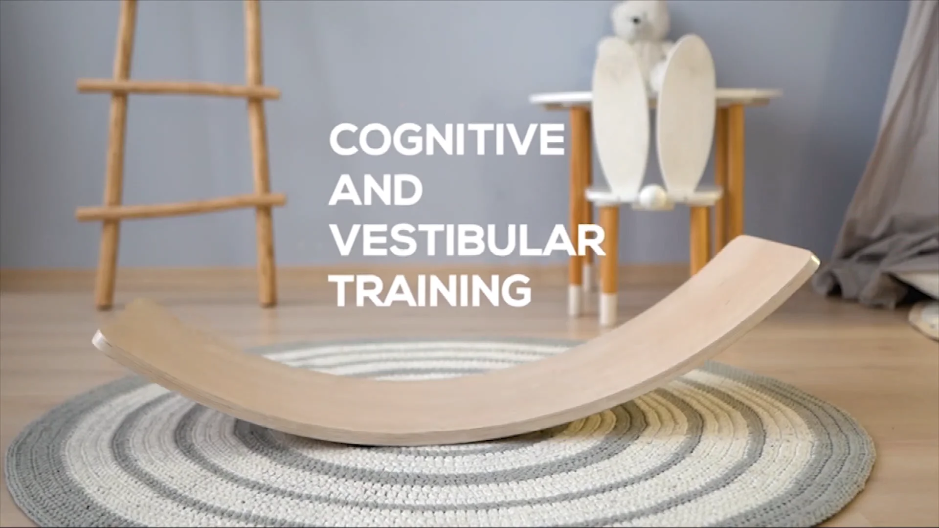 Montessori Kids Wooden Wobble Balance Board Toy Diy Office Yoga Swing ...