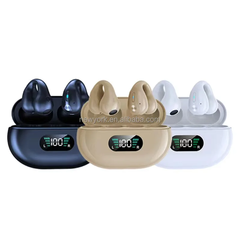 The New High-power Earclip Wireless Sports Earless Blue-tooth Headset ...