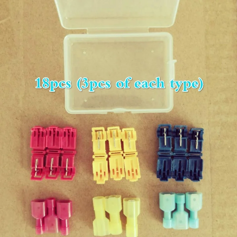 100pcs Set Scotch Lock Quick Splice Connector Terminals Assortment Kit ...