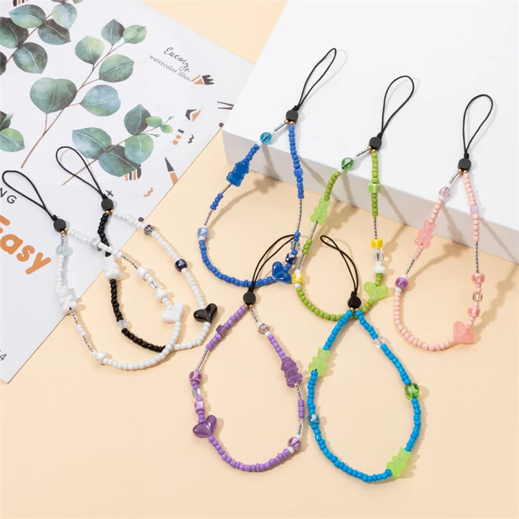 Wholesale Phone Charm Strap Cell Phone Bead Chain for Friends Gift ...