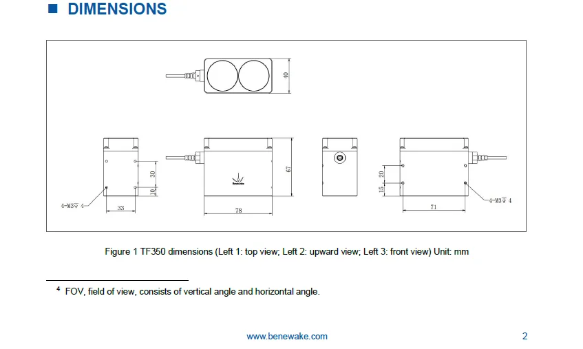 Lidar Obstacle Avoidance Obstacle Lidar For Drones Accessories Measuring Distance Sensor