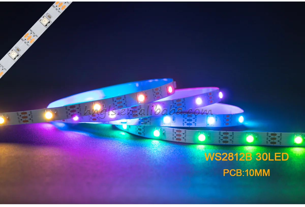 Addressable WS2812B Pixels RGB Full Color Led Strip 96LED