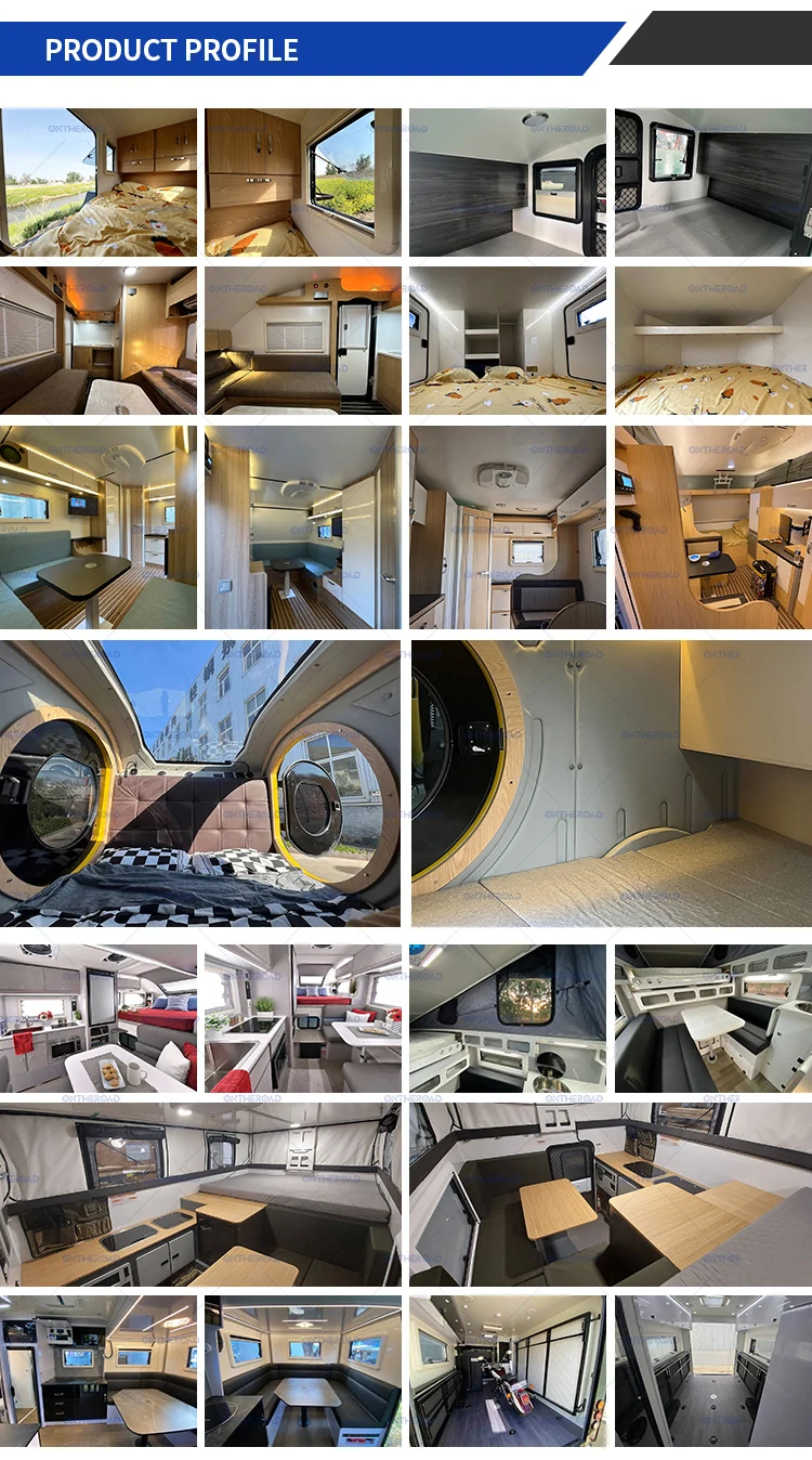 Movable Travel Trailers - Hybrid Caravan Fiberglass Camper