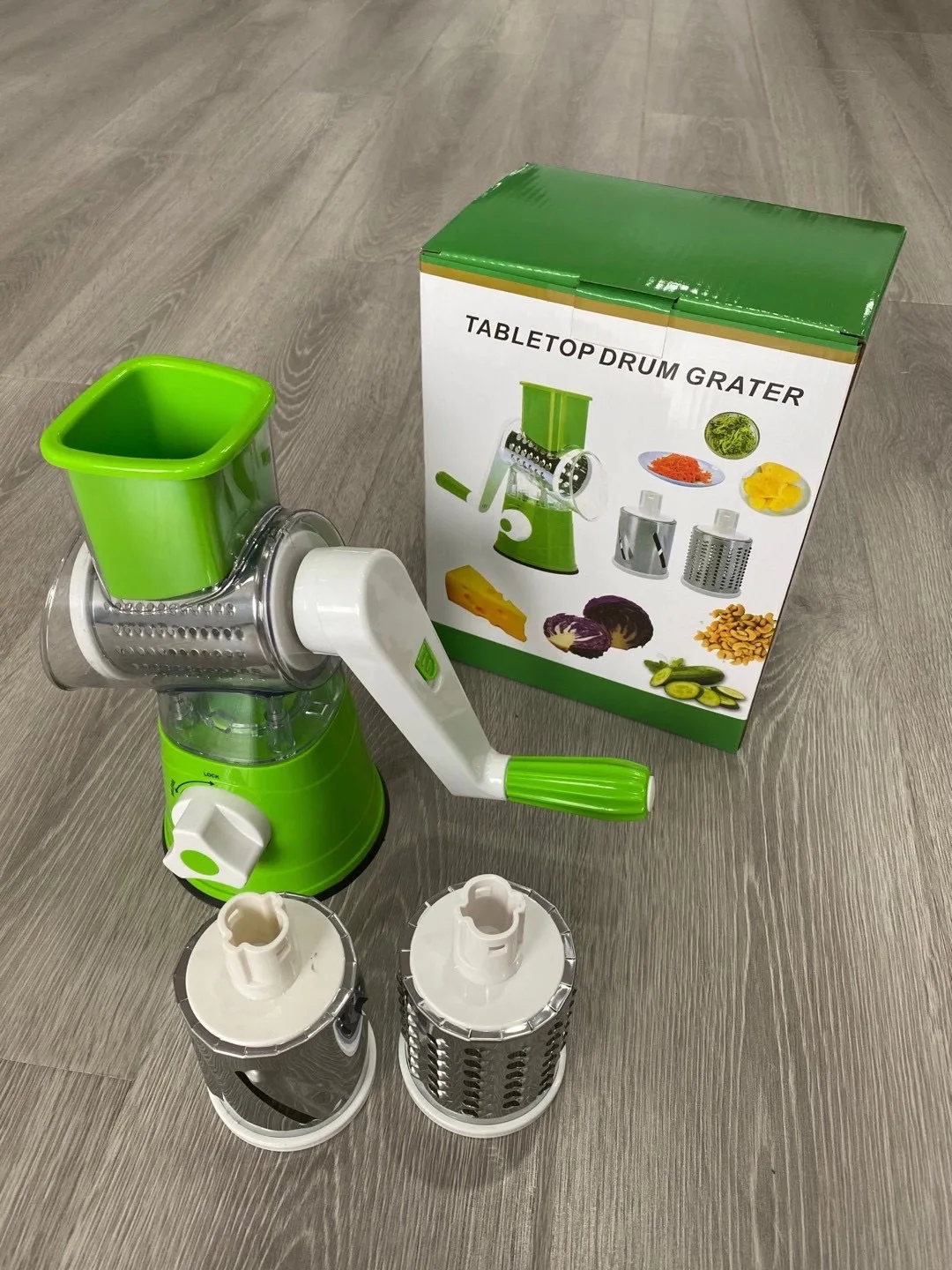 Hand Held Rotary Grater Twist Manual Food Shredder Manual Rotary Drum ...