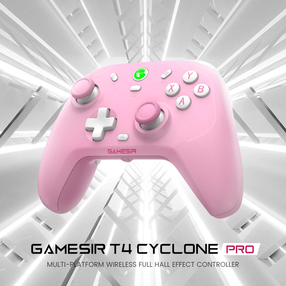 Gamesir T4 Cyclone Pro Pink - Ergonomic Joystick with Full Hall Effect ...