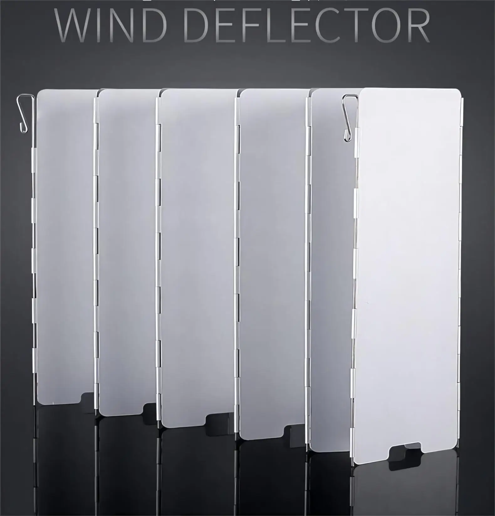 10 Aluminum Alloy Plates Camping Stove Windscreen Foldable Wind Shield ...