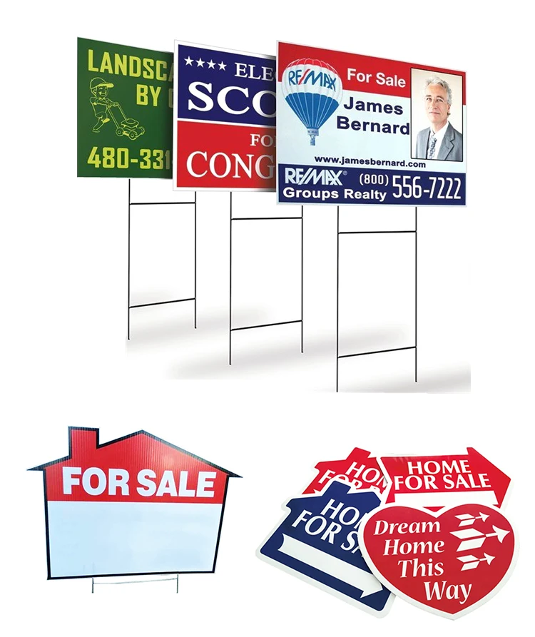 Pp Corrugated Corfluted Plastic Advertising Sign Political Campaign ...