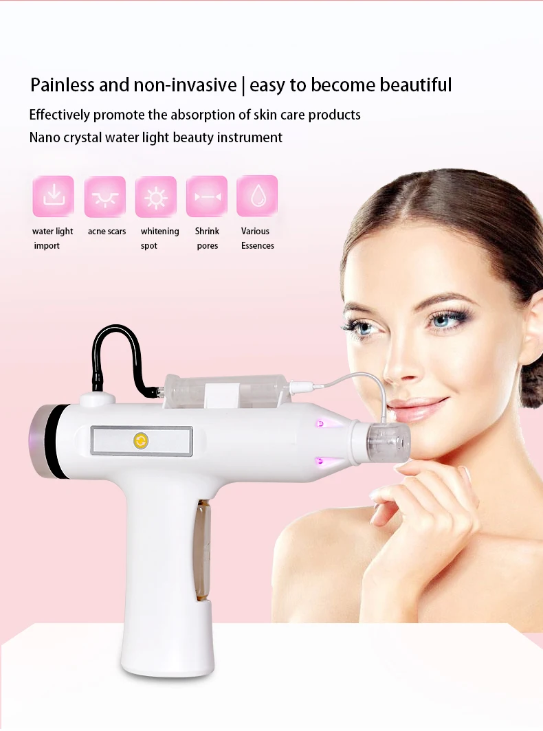 2026 Handheld Water Injection Nano Crystal Mesotherapy Gun Needle Free ...