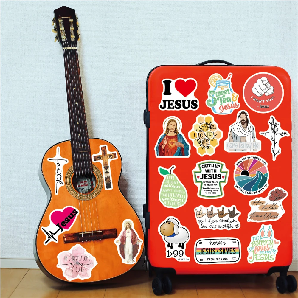 100pcs Bible Jesuss Motivational Letter Stickers For Notebook Water ...