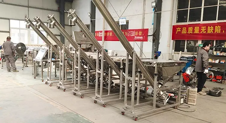 Stainless Steel Incline Tube Screw Conveyor Feeder