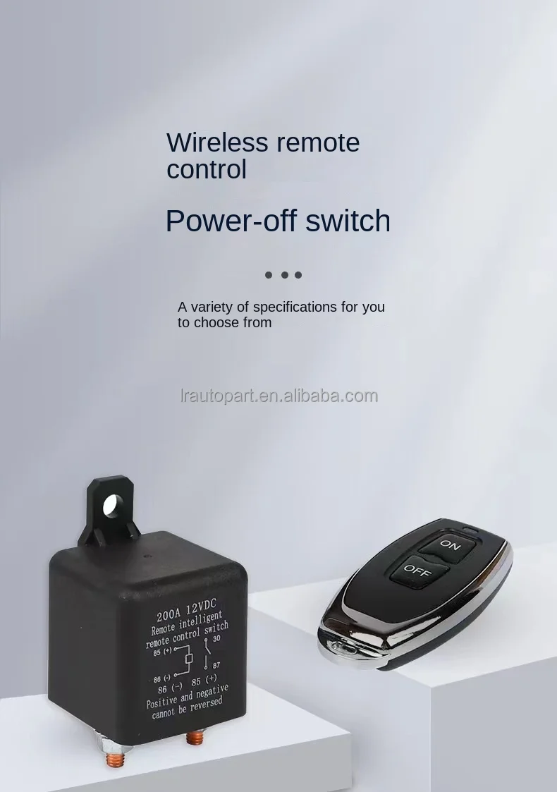 LR AUTO 12v Car Relay 24v200A Remote Dual Wireless Remote Control Power ...