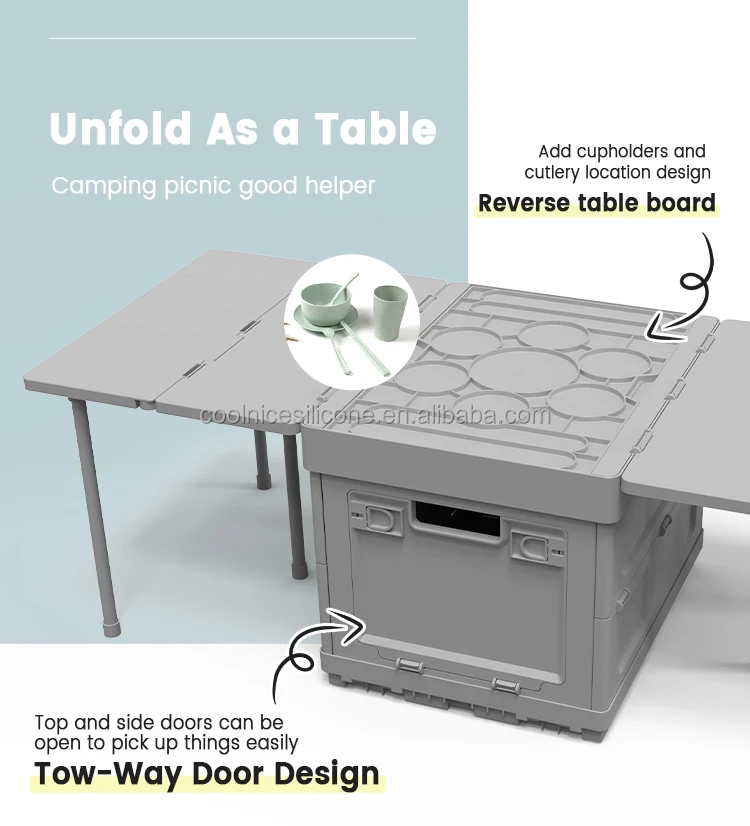 Car Camping Kitchen Box - Portable Storage Solutions