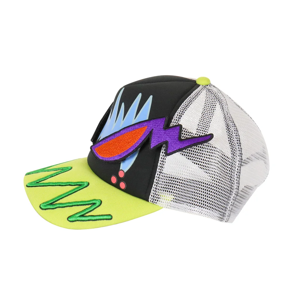 Custom Logo Curved Brim Mesh Hat Trucker Hat Monster Baseball Cap - Buy ...
