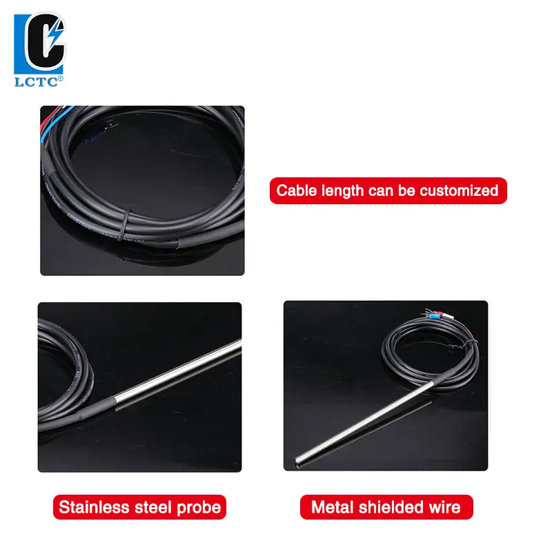 PT100 Platinum Thermal Resistance Temperature Sensor Temperature ...