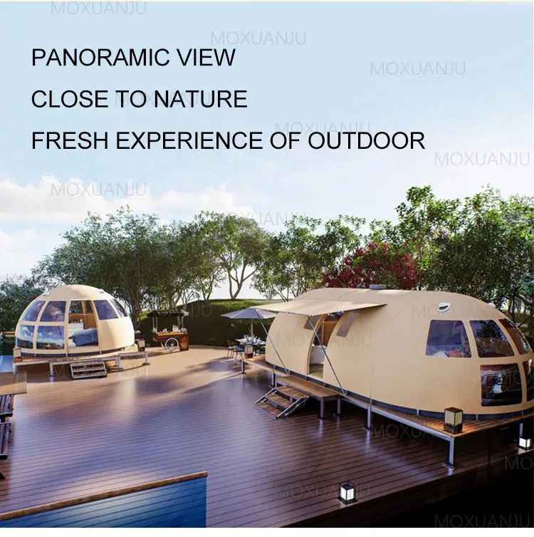 Waterproof Pvc Domes Glamping Panorama Geodesic Dome Lodge House For ...
