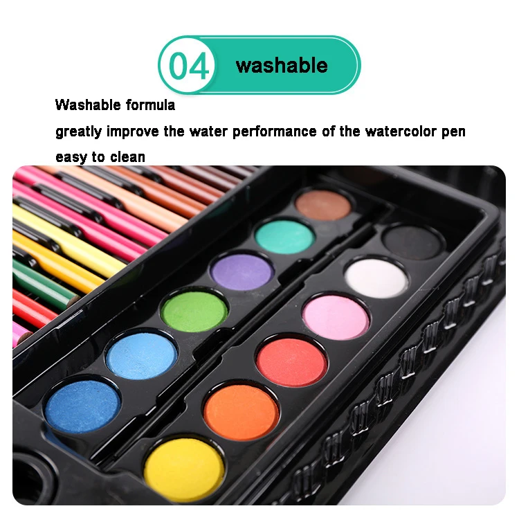 Conveniently Store Kids Painting Set Watercolor Pen Crayons Oil Pastel ...