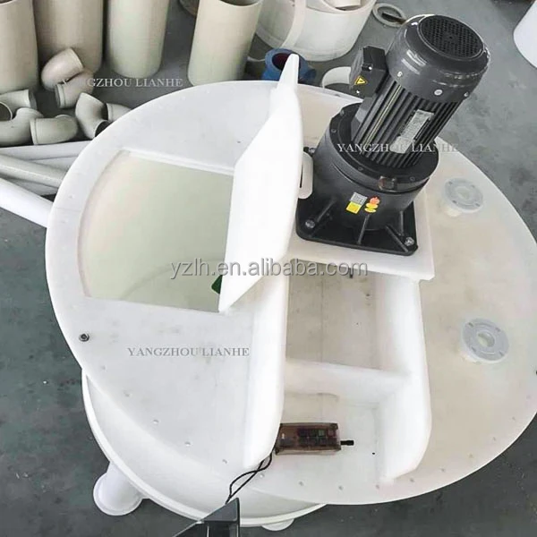 Durable PP /PVC/HDPE Reactor with Stirrer 65RPM Mixing tank with ...