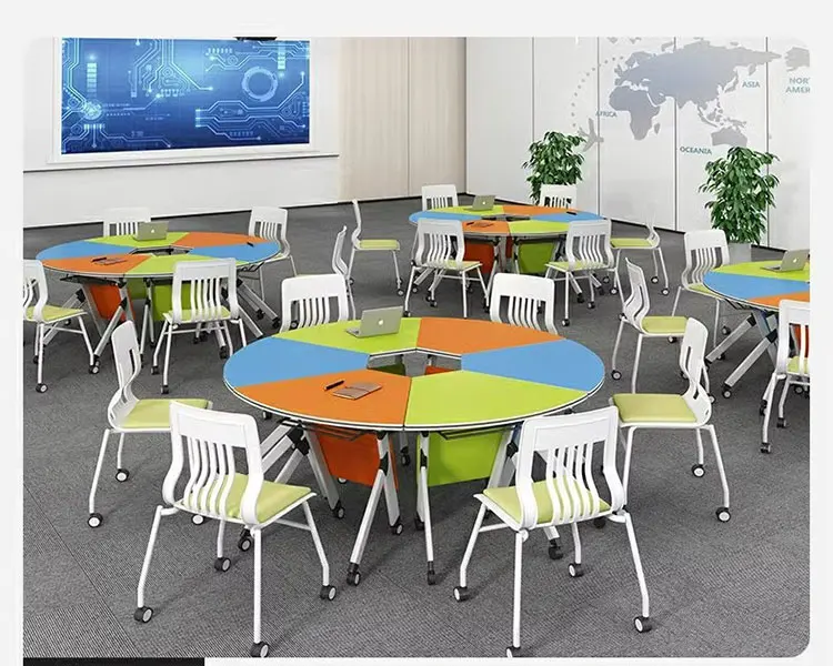 School Furniture Folding Classroom College Table Mobile Adult School ...