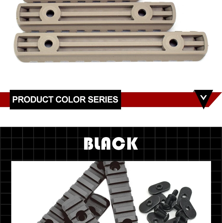 Action Union Tactical Parts MOE Hand Guards Rail Kit Cover Section Kit ...